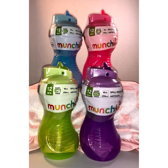 Munchkin | Accessories | Munchkin Mighty Grip Flip Straw Cup Oz 4 Pack ...